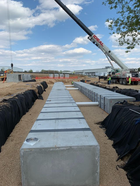 Precast Detention Tank - Crest Precast Concrete