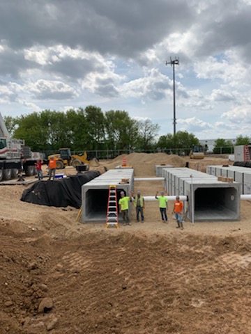 Precast Detention Tank - Crest Precast Concrete