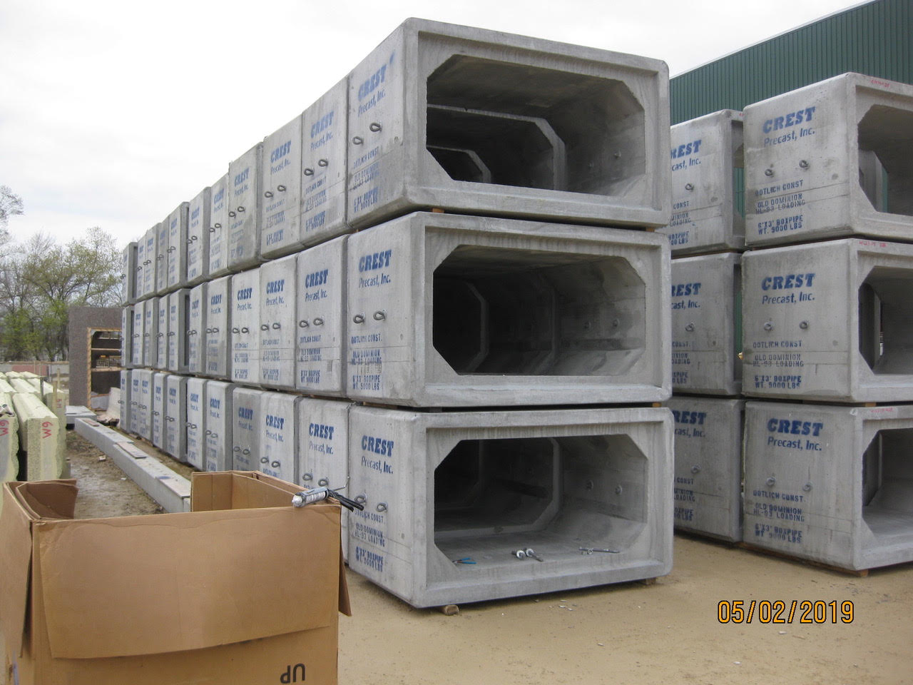 Precast Detention Tank - Crest Precast Concrete